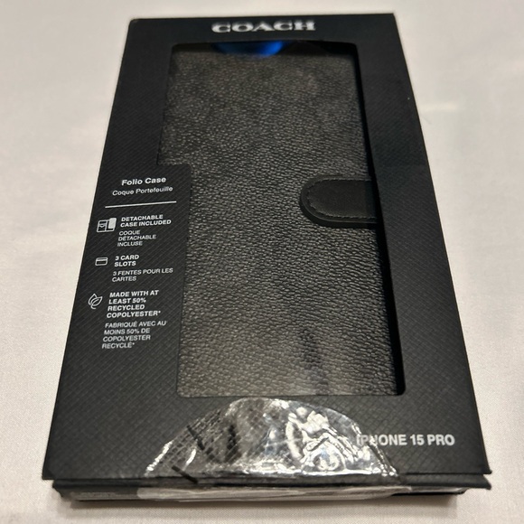 Coach | Cell Phones & Accessories | Coach Signature Canvas Two Piece Detachable Wallet Folio ...